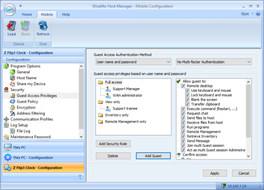 Remote control of Windows CE / Mobile | WiseMo