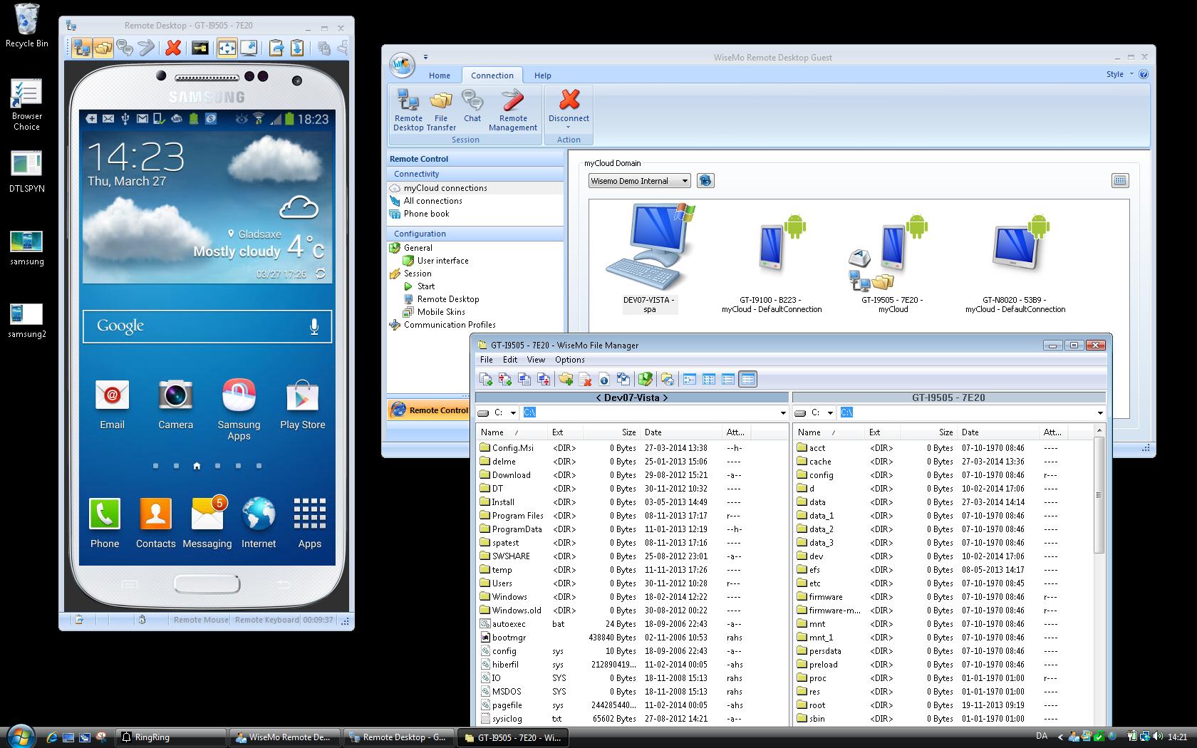 Remote control from Windows | WiseMo