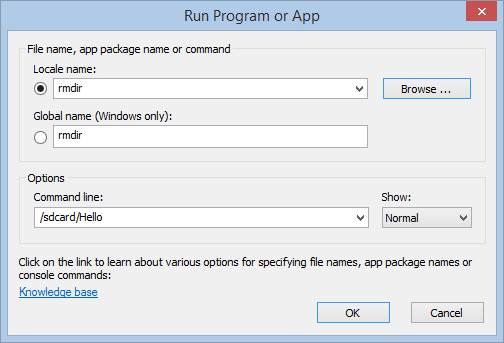 How do I execute Android commands remotely ? >> | WiseMo