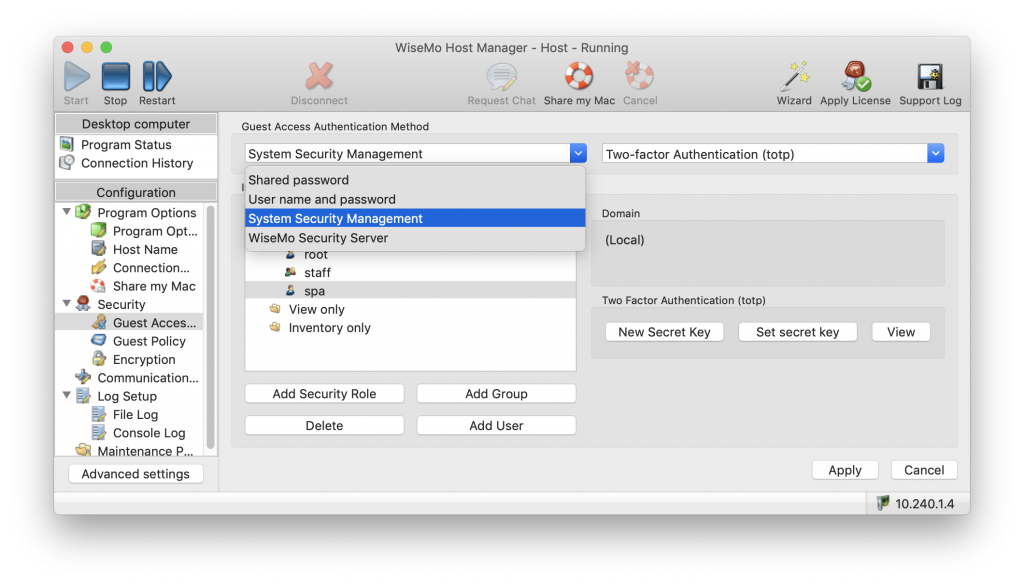 Secure remote control | WiseMo